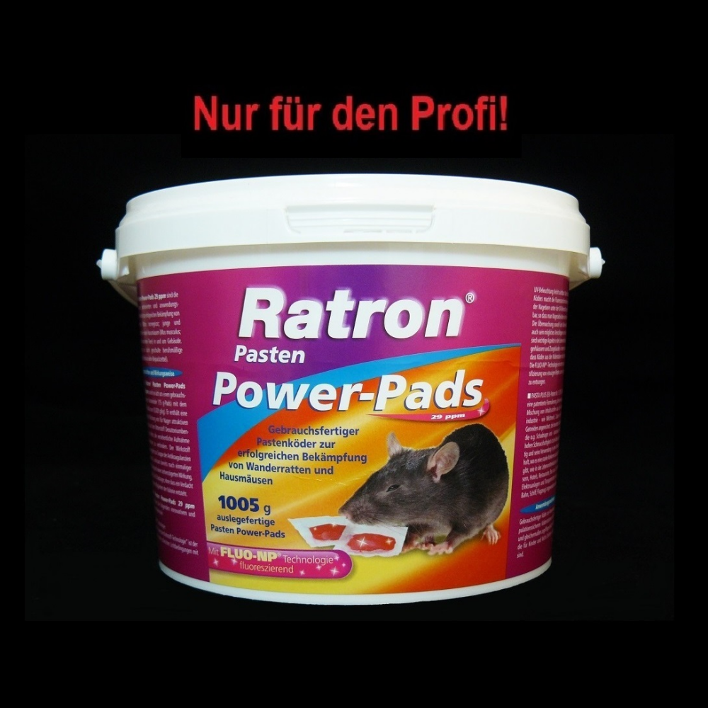 Ratron Pasten Power-Pads 29 ppm 1005 g Eimer | Rattengift, 31,49