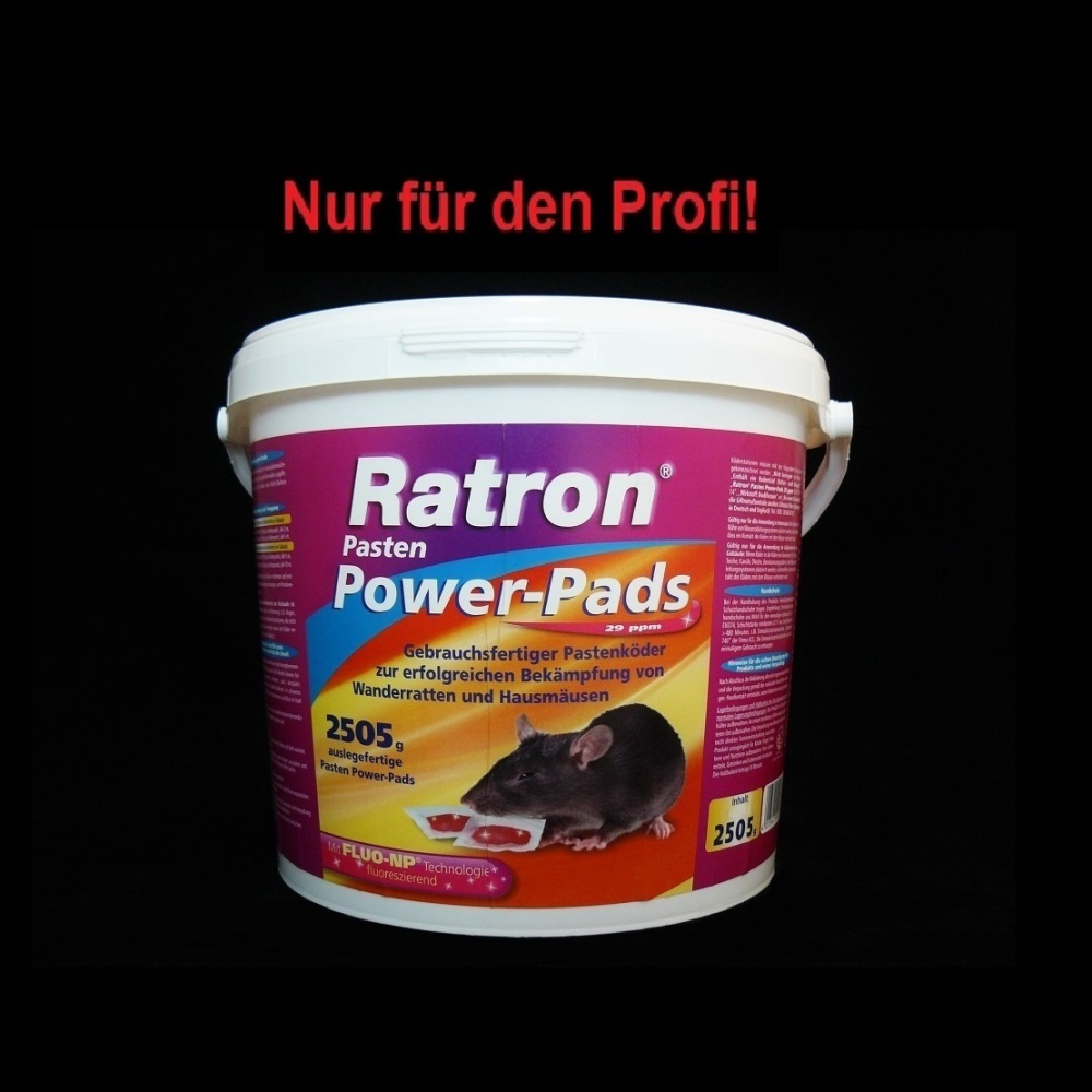 Ratron Pasten Power-Pads 29 ppm 2505 g Eimer | Rattengift, 59,49