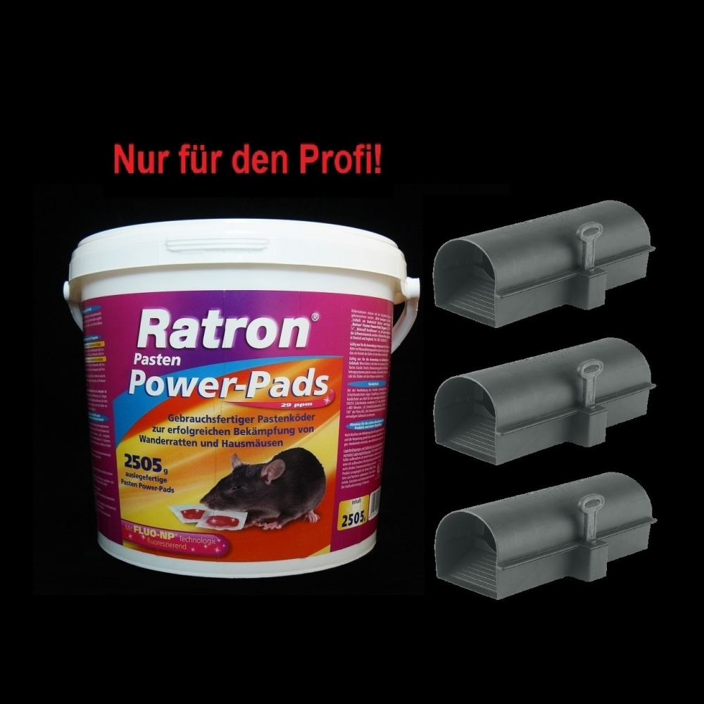 Ratron Pasten Power-Pads 29 ppm 1005 g Eimer | Rattengift, 31,49