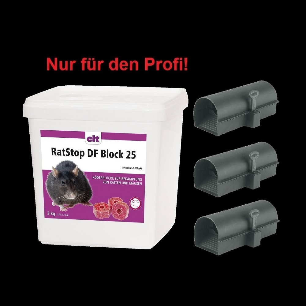 RatStop DF CEREALS 25 Difenacoum 3 kg | Rattengift, 33,99