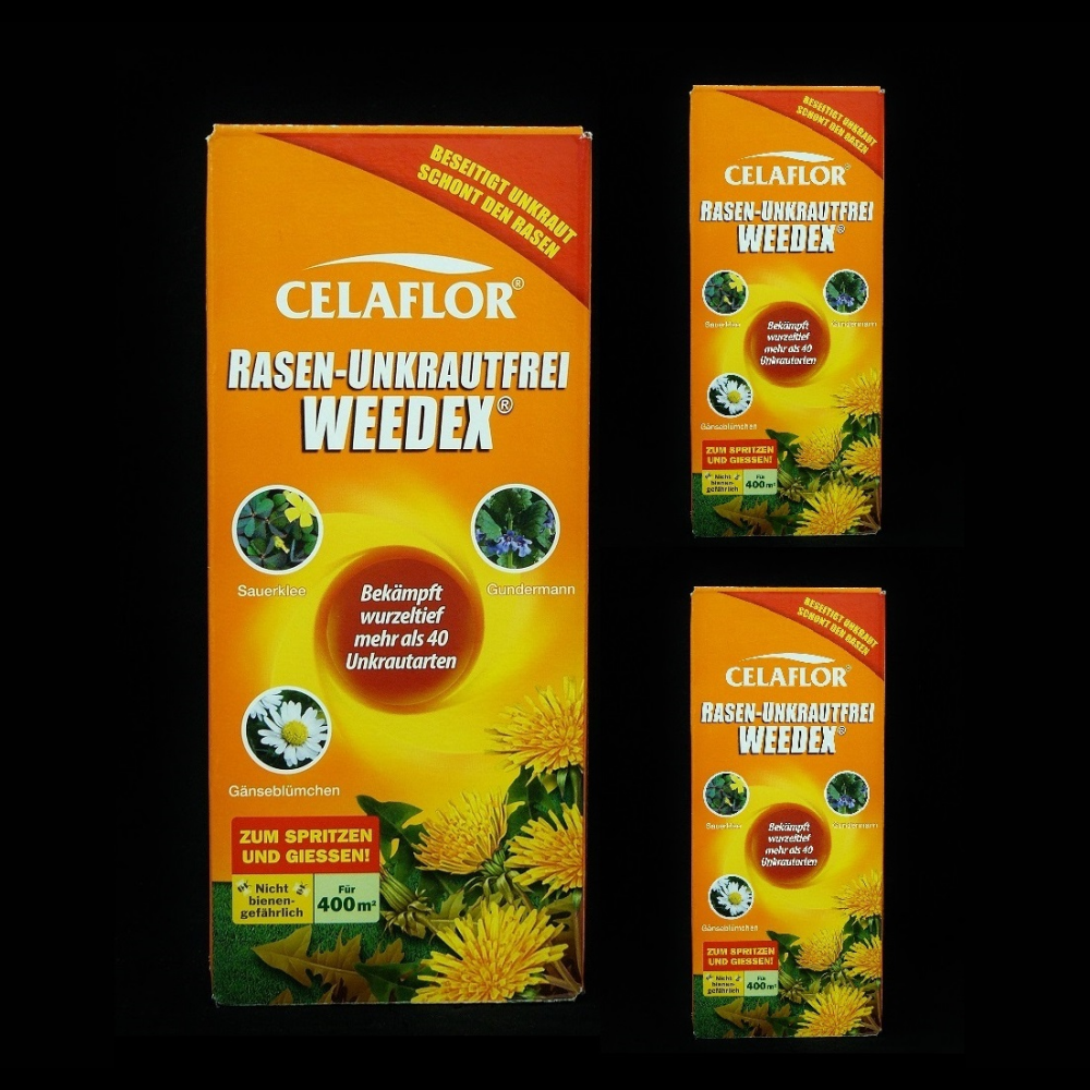 3 x Celaflor Rasen-Unkrautfrei Weedex 400 ml, 71,77