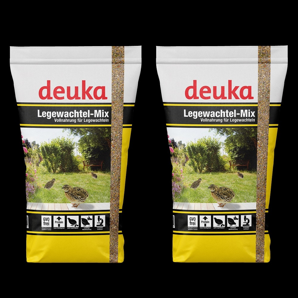 2 x deuka Legewachtel-MIX 10 kg, 41,70